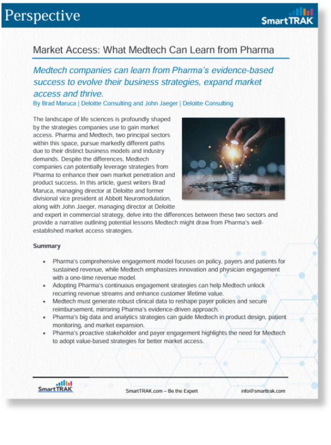 Market Access: What Medtech Can Learn from Pharma