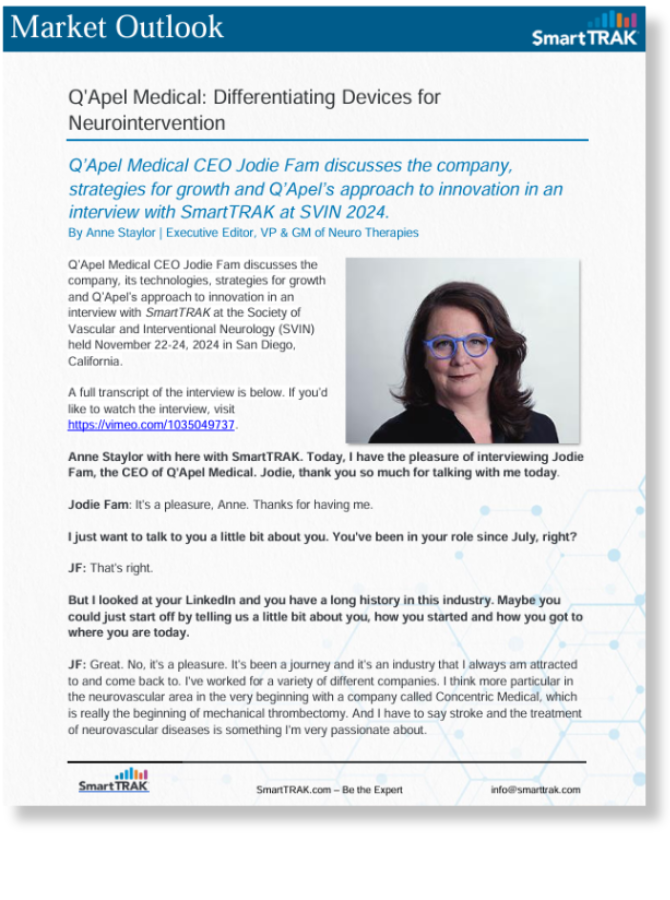 Q'Apel Medical: Differentiating Devices for Neurointervention