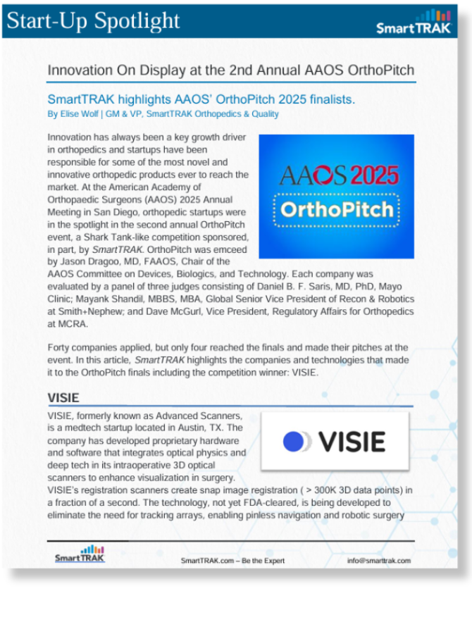 Innovation On Display at the 2nd Annual AAOS OrthoPitch