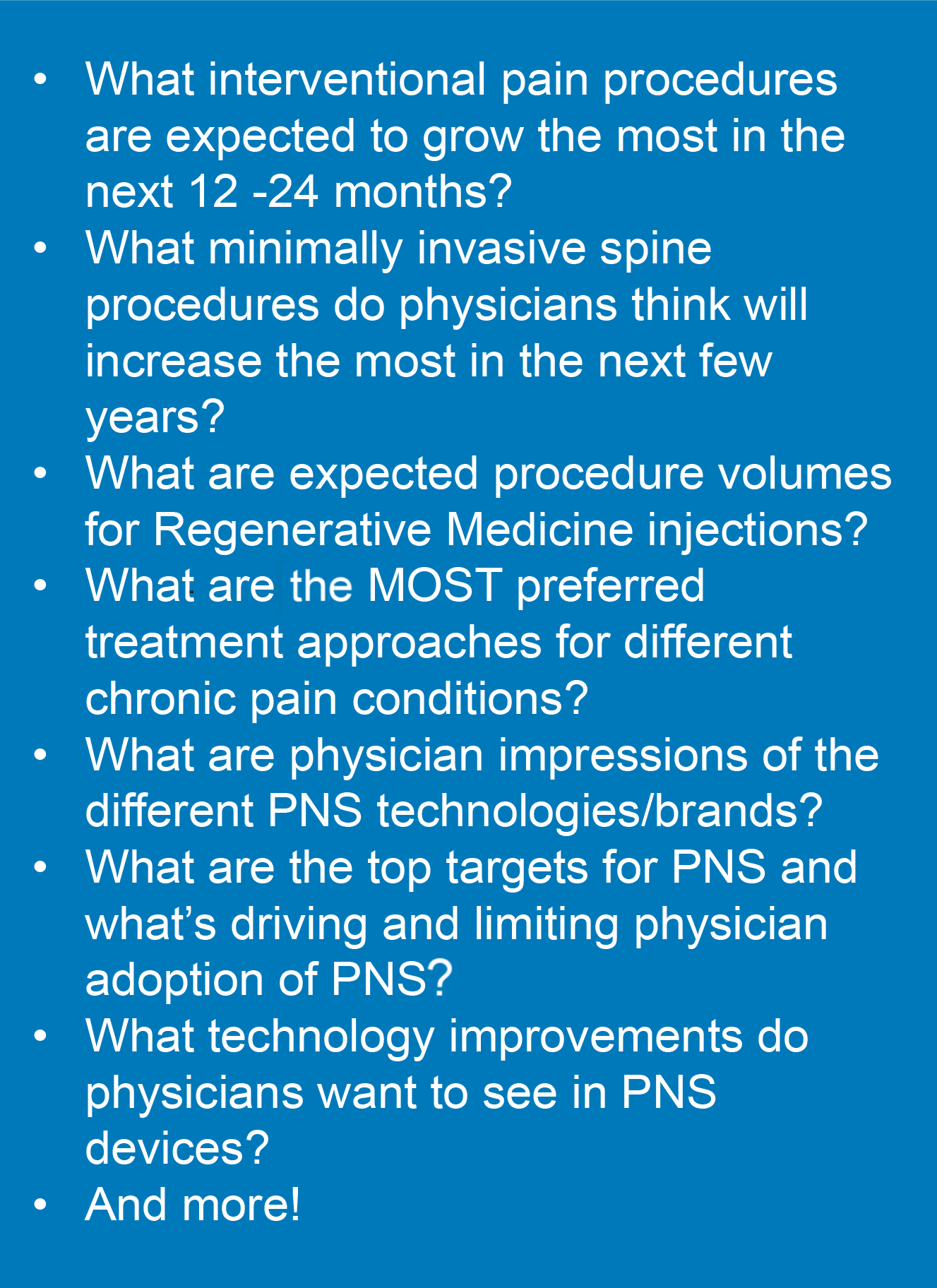 Trends in Interventional Pain Management and PNS